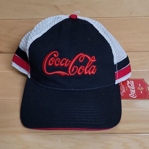 American Needle | Accessories | Coca Cola Coke Hat Black Red Snapback ...